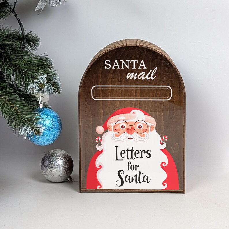 Wooden Card Box for Santa Letters, Christmas Eve Box & Xmas Card Holder ...