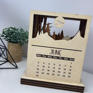 Custom Wooden Calendar 2025, Custom Planner, Home Office Decor ...