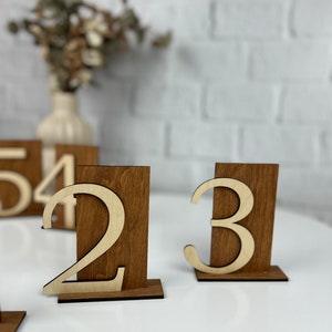 Wooden Table Numbers, Wedding Table Decor, Custom Table Numbers ...