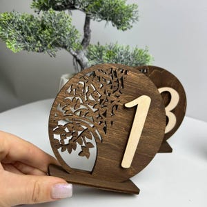 Circle Table Numbers, Boho Wedding Decor, Round Table Number, Wedding ...