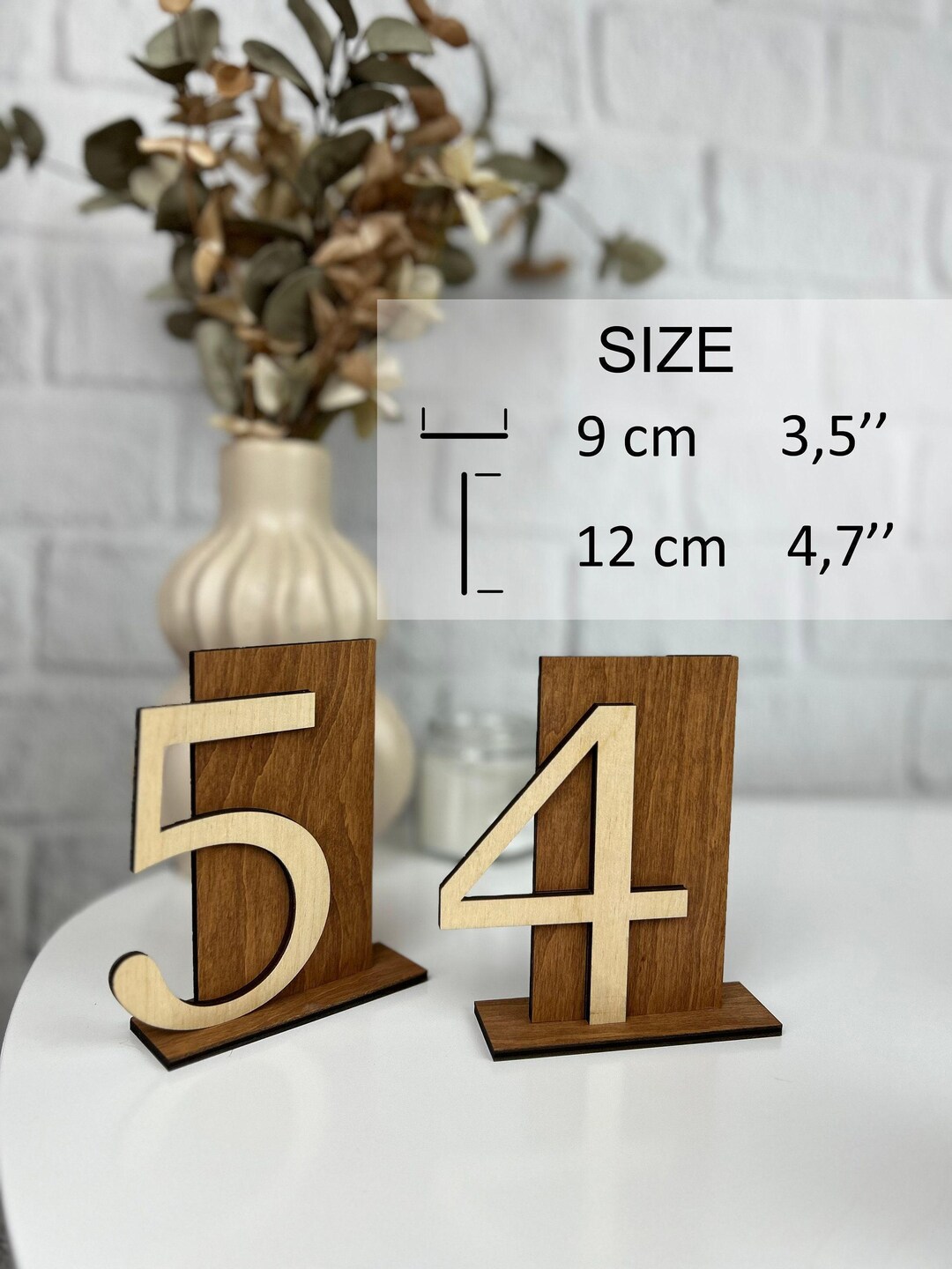 Rustic Table Numbers Set, Wood Table Numbers, Wedding Table Decor ...