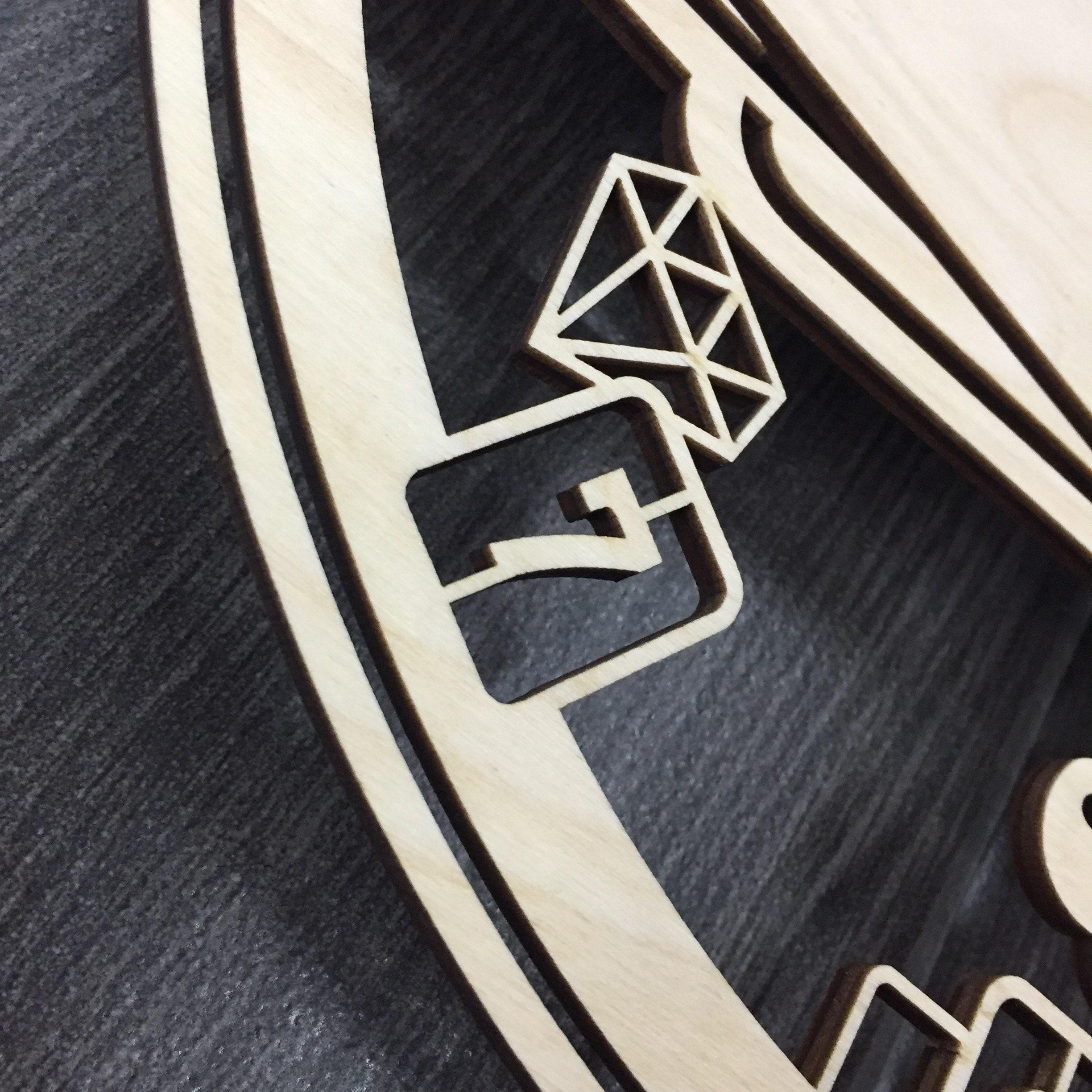 Poker Wall Clock – Personalized Ace of Spades Art & Casino Gaming Room ...