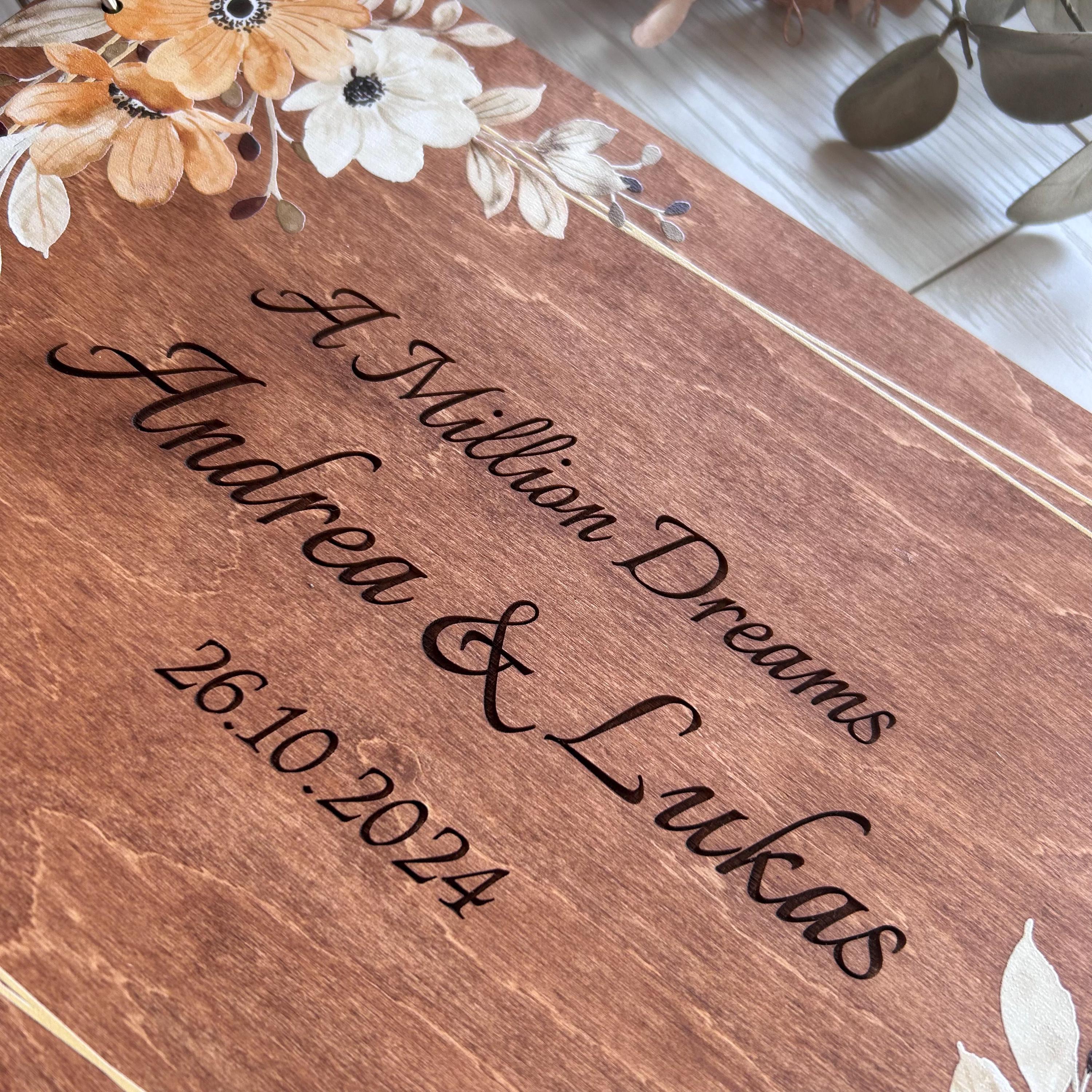 Custom Autumn Wedding Book, Wedding Organizer, Rust Orange Flowers ...