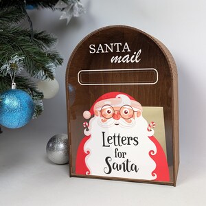 Wooden Card Box for Santa Letters, Christmas Eve Box & Xmas Card Holder ...