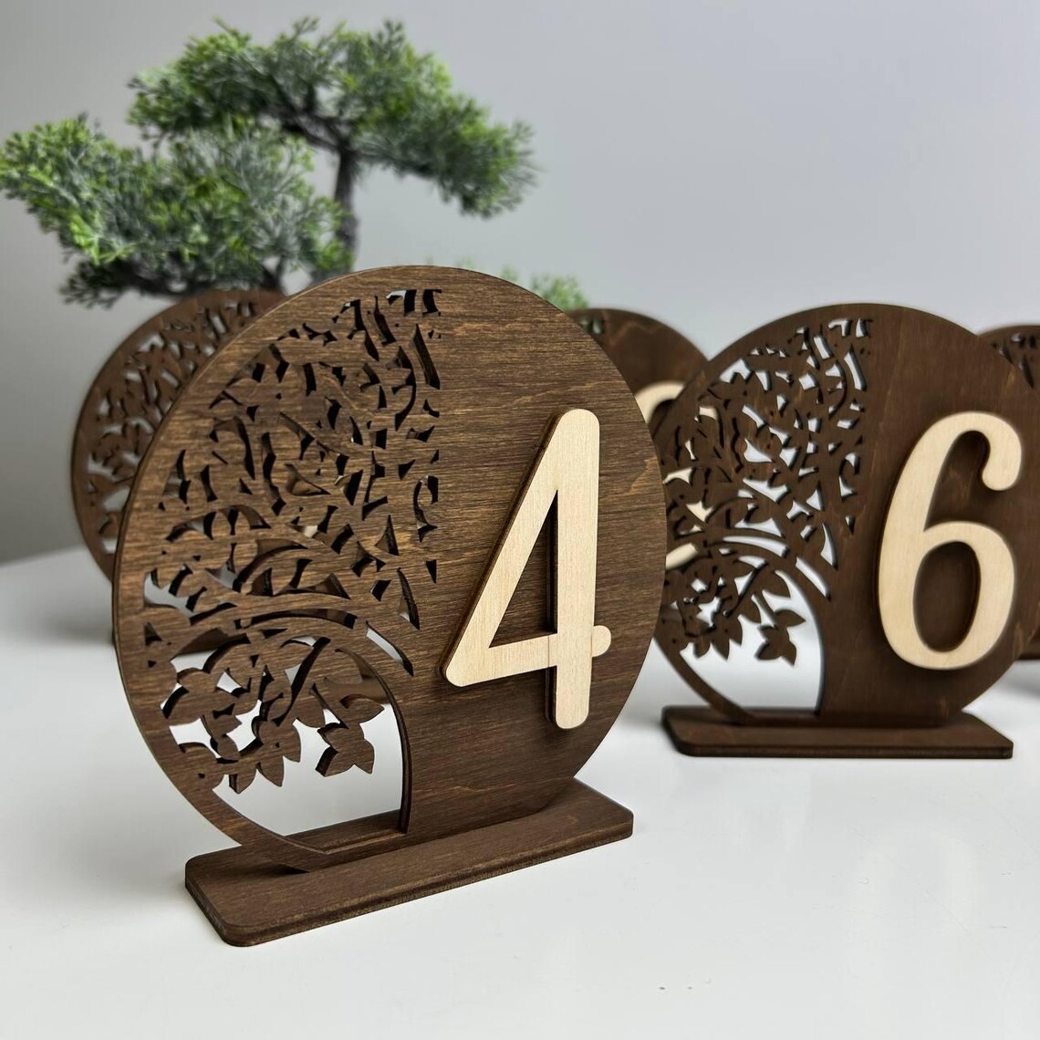 Circle Table Numbers, Boho Wedding Decor, Round Table Number, Wedding ...