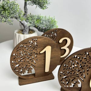 Circle Table Numbers, Boho Wedding Decor, Round Table Number, Wedding ...
