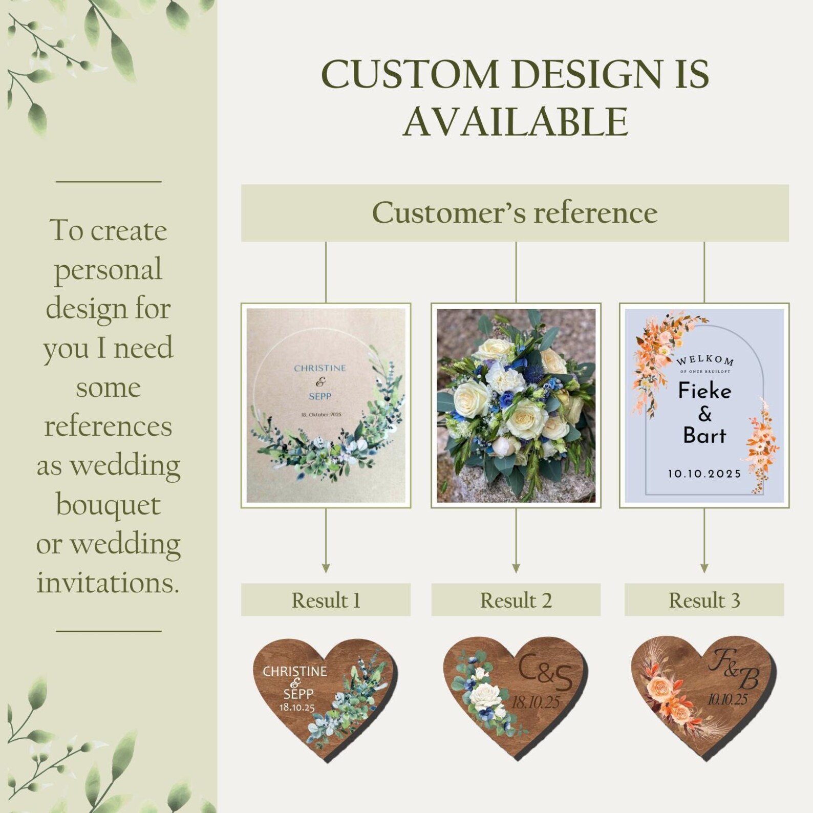 Personalized Wedding Pins for Guests Name Tags Wood Heart Wedding ...