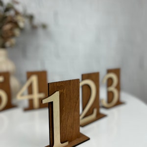 Wooden Table Numbers, Wedding Table Decor, Custom Table Numbers ...