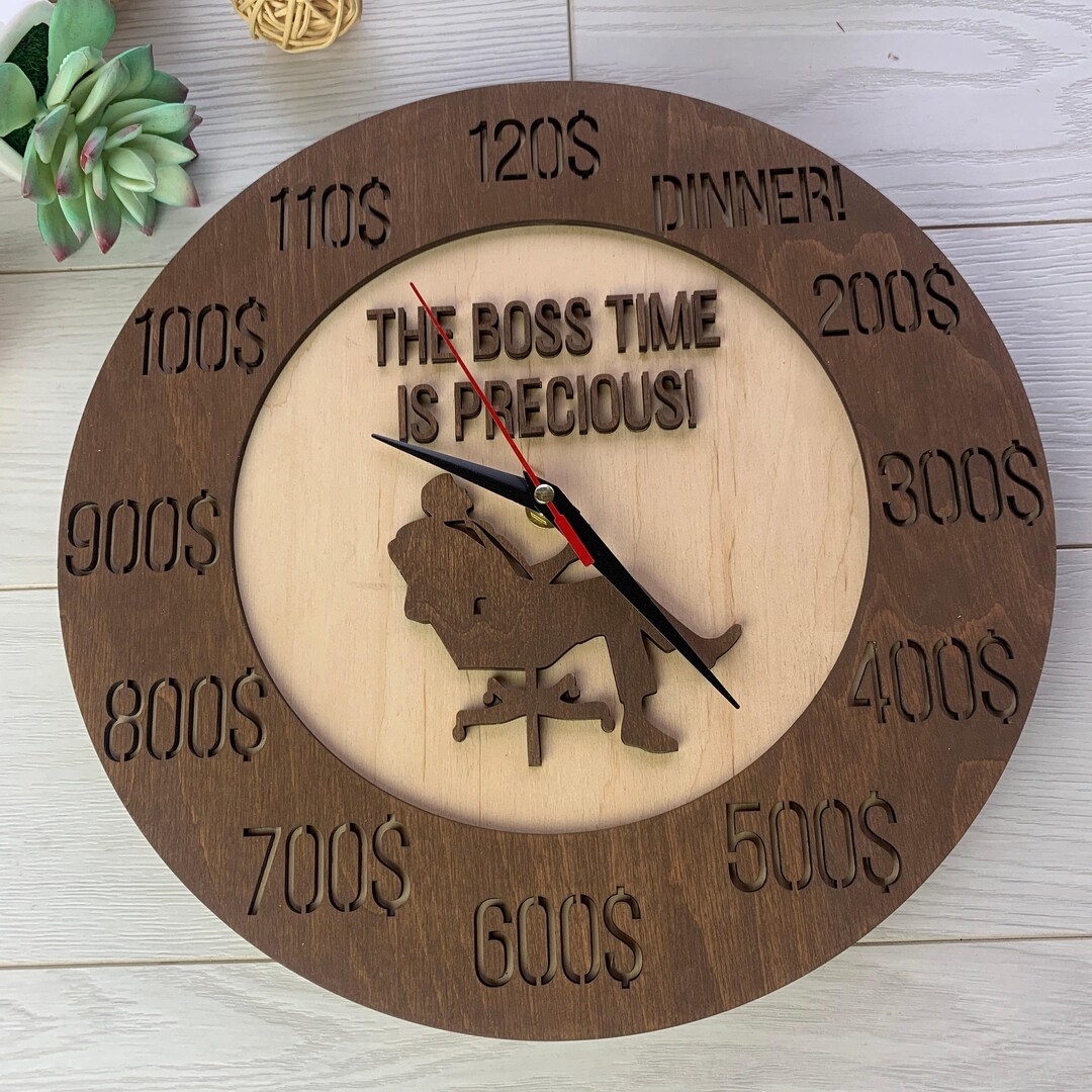 Large Wall Clocks for Office Modern Wall Clocks Laser Engraved Wall ...