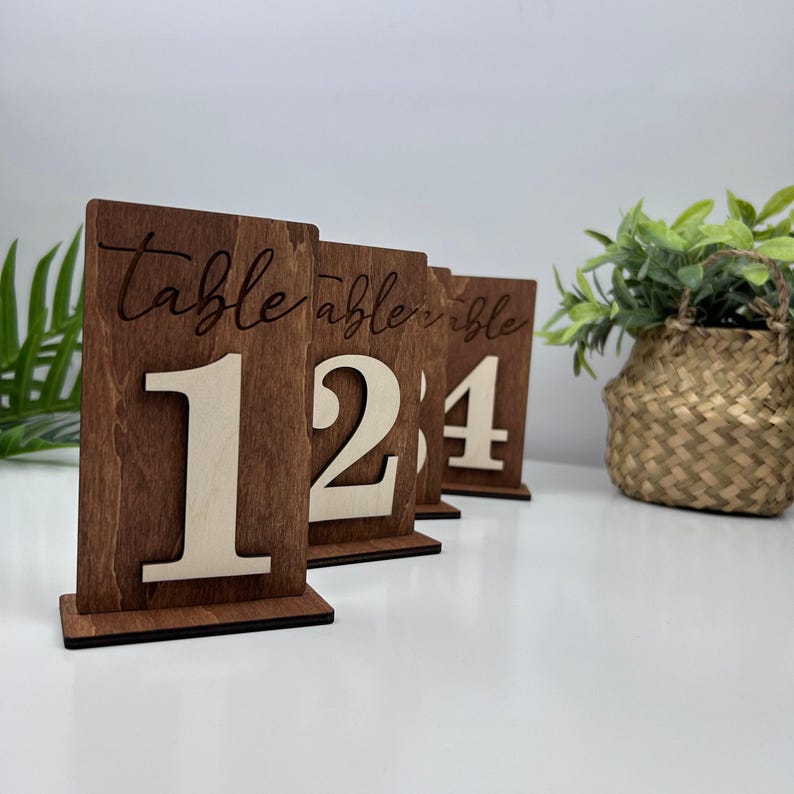 Wedding Table Number, Boho Wedding Decor, Guest Table Numbers, Wedding ...