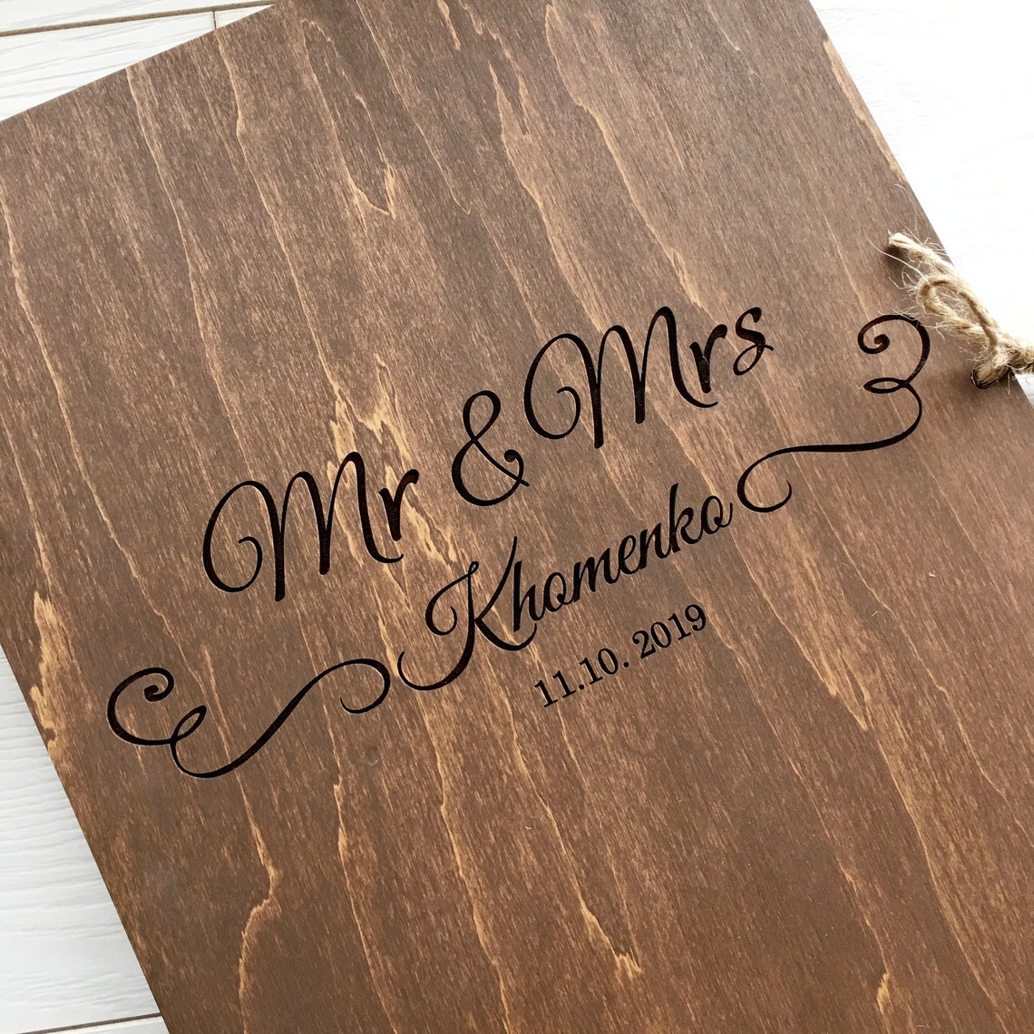 Marriage Certificate Folder Engraved Anniversary Gift for - Etsy