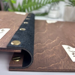 Wedding Document Cover, Wooden Certificate Folder, Rustic Wedding Decor ...