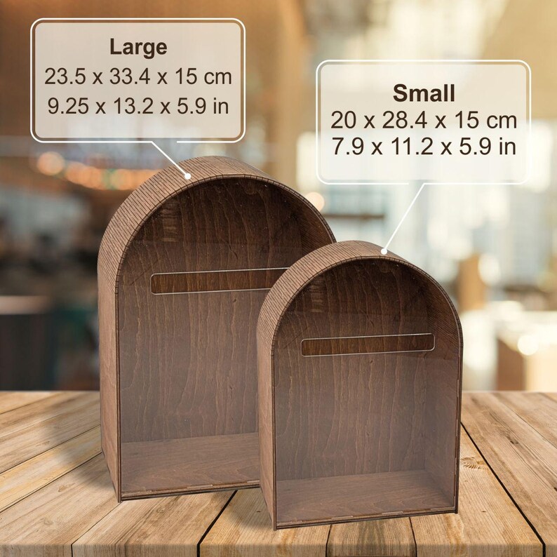 Wooden Card Box for Santa Letters, Christmas Eve Box & Xmas Card Holder ...