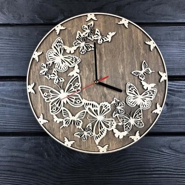 Butterfly Clock - Etsy