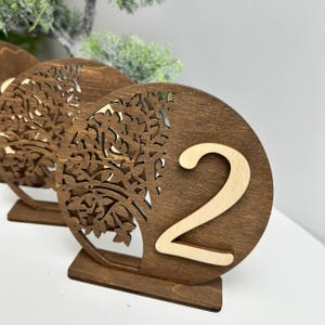 Circle Table Numbers, Boho Wedding Decor, Round Table Number, Wedding ...