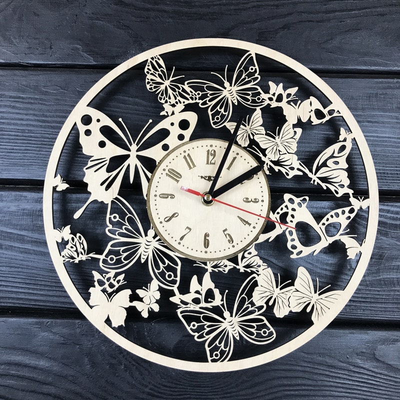 Butterfly Clock - Etsy