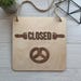 Open and Close Sign, Hanging Door Sign, Bakery Door Signs, Sign for ...