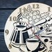 Coffee Wall Clock, Kitchen Coffee Wall Clocks, Cafe Wall Clock, Coffee ...