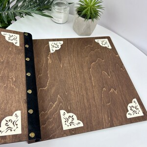 Wedding Document Cover, Wooden Certificate Folder, Rustic Wedding Decor ...