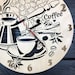 Coffee Wall Clock, Kitchen Coffee Wall Clocks, Cafe Wall Clock, Coffee ...