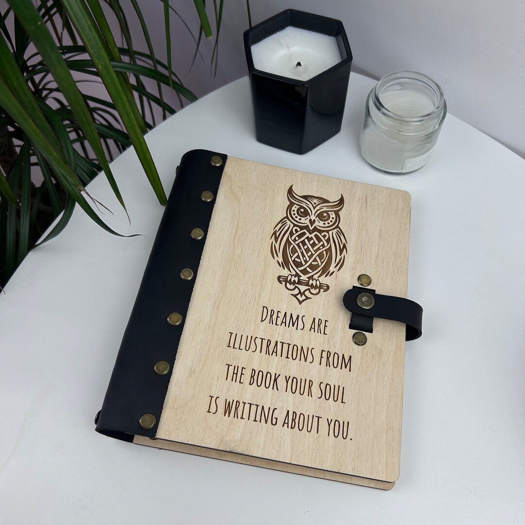 Wooden Custom Notebook, Journal Book Diary, Wood Notebook Cover, Laser ...