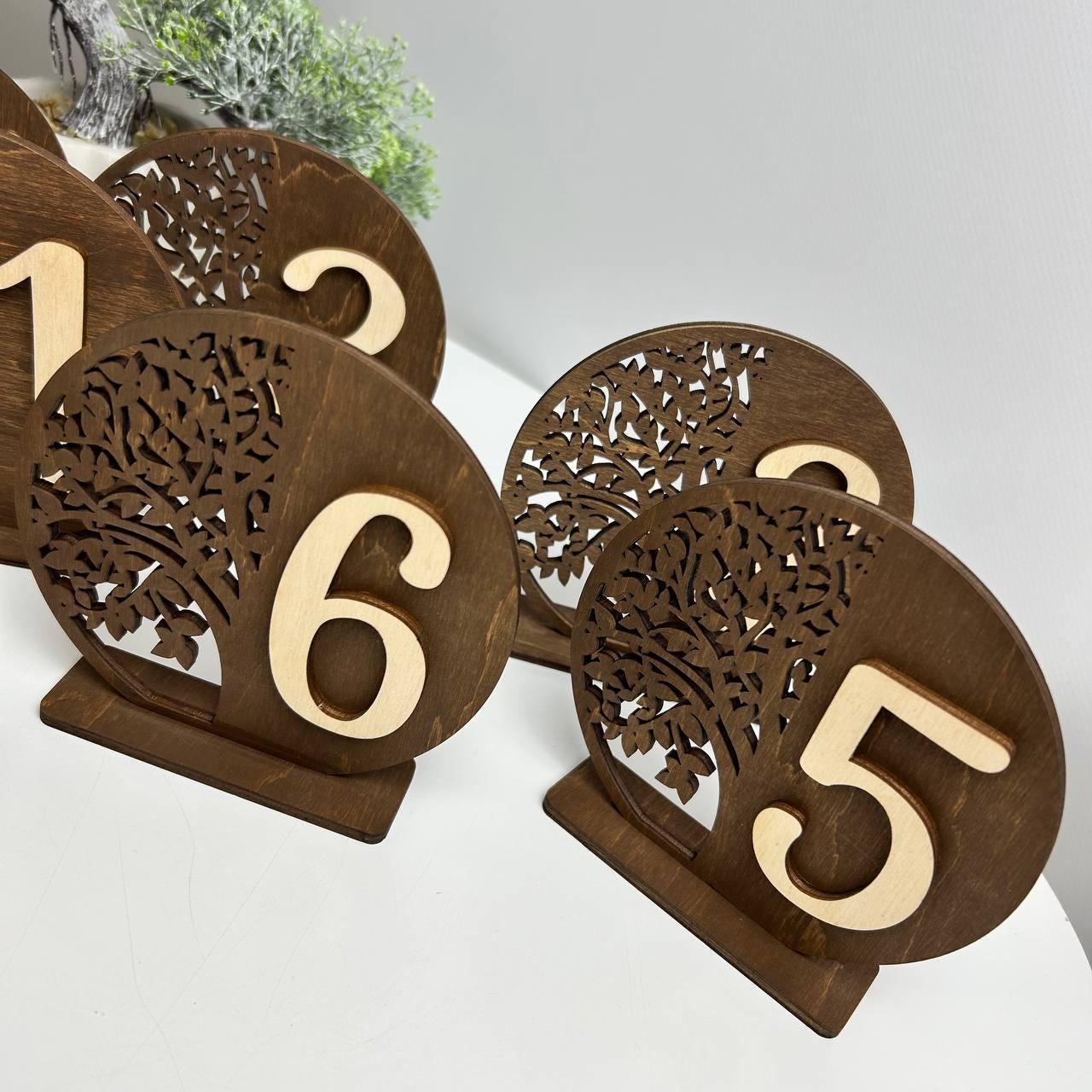 Circle Table Numbers, Boho Wedding Decor, Round Table Number, Wedding ...