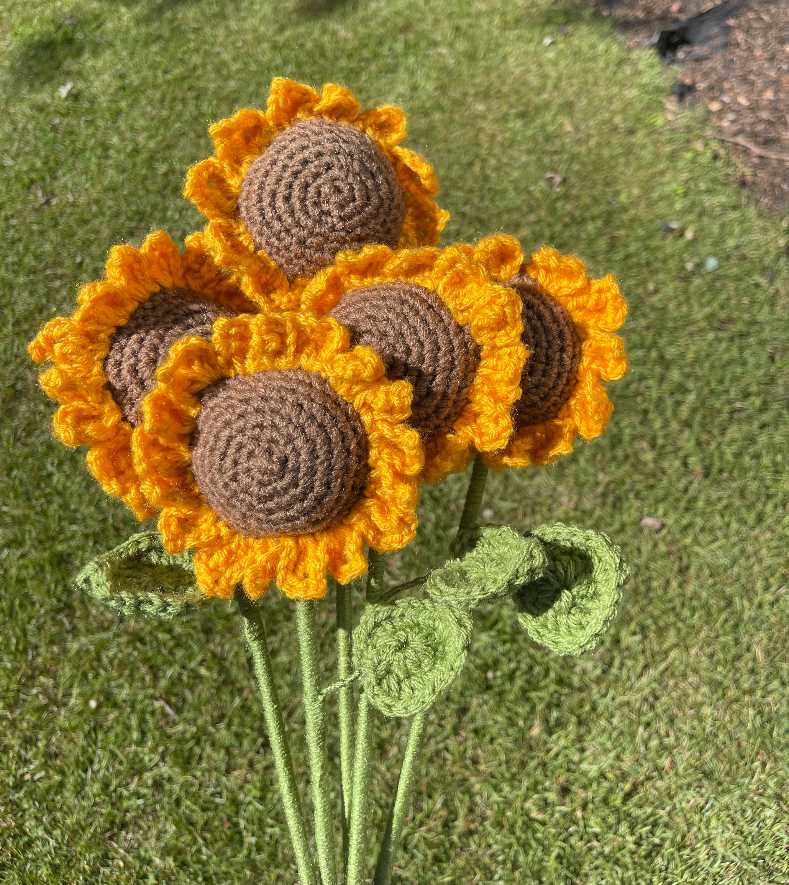 Crochet Sunflowers - Etsy
