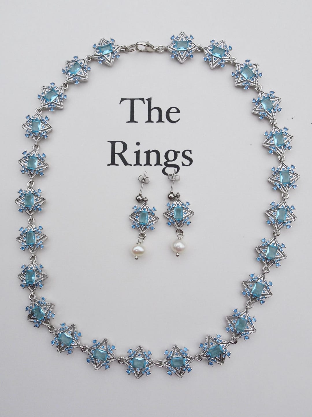 The Galadriel Set | Necklace Earrings Victorianevermoreshop Ring Lord ...