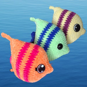 Avery the Angelfish NO SEW Fish Amigurumi Crochet Pattern PDF Download ...