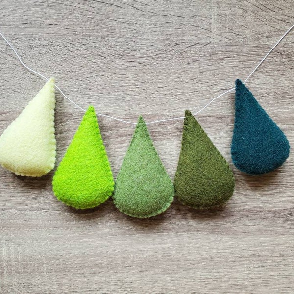 Raindrop Garland - Etsy