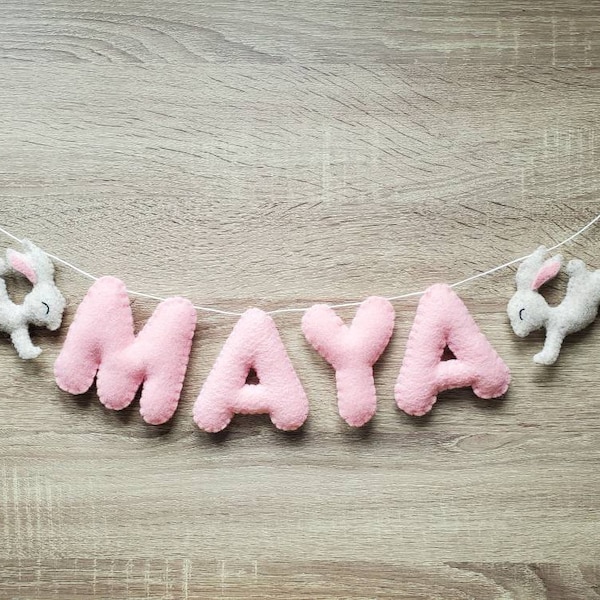 Felt Name Sign - Etsy