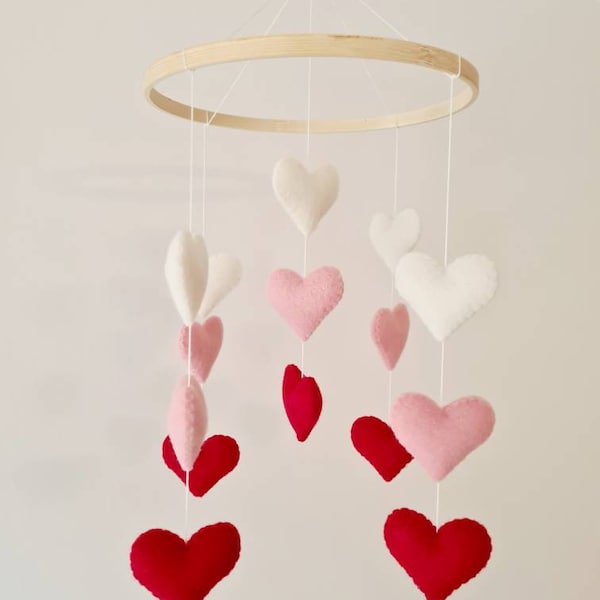 Heart Mobile - Etsy