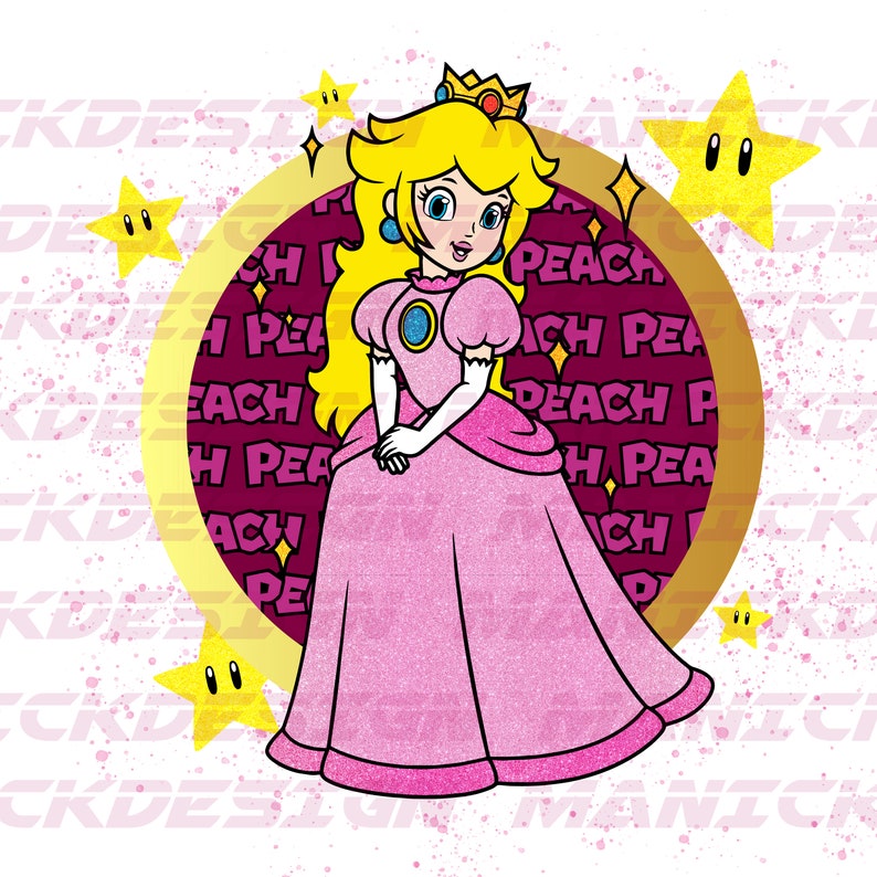 Princess Peach Super Mario Bross- Princess Peach Sublimation - Princess ...