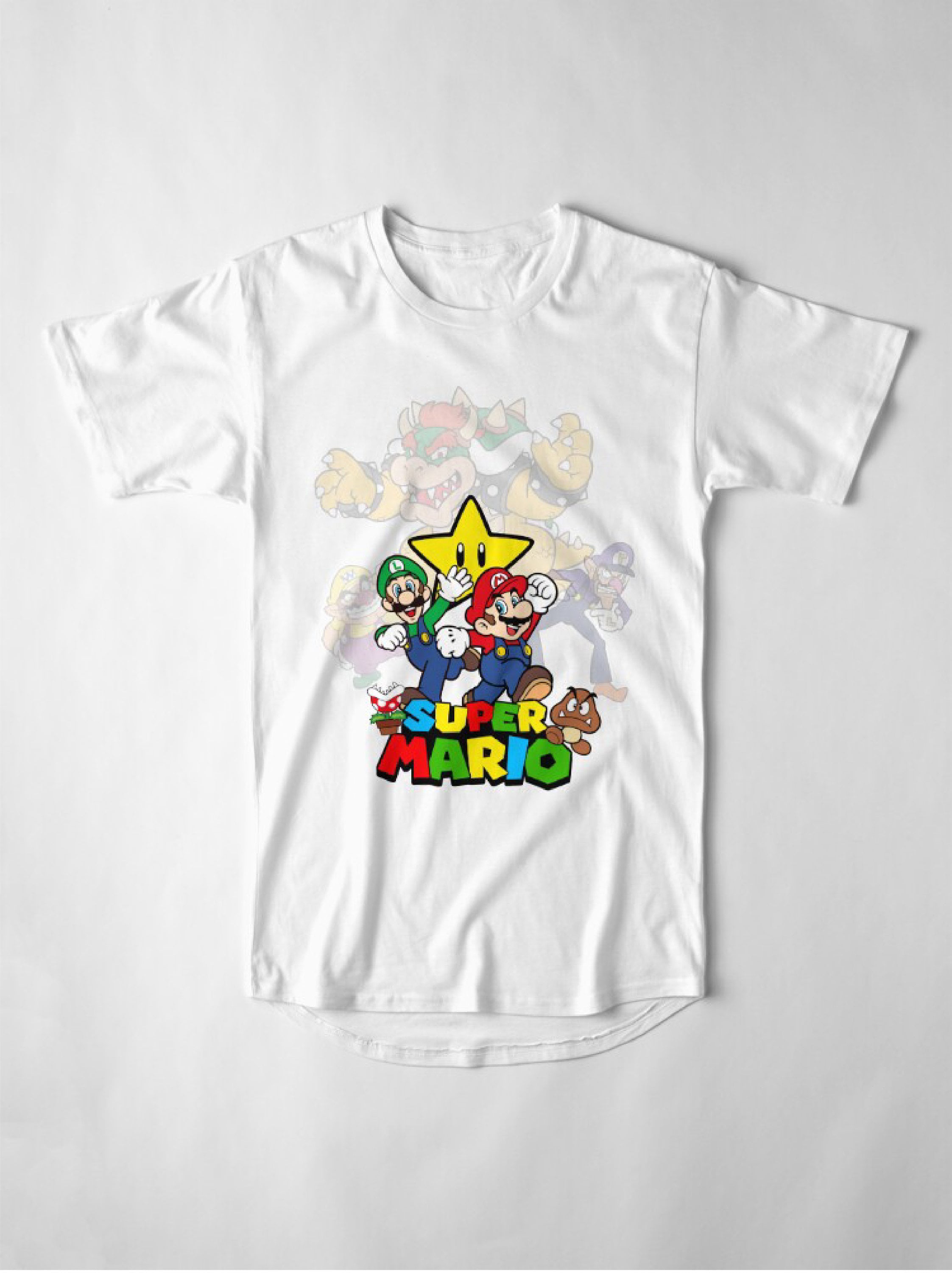 Super Mario Bros - Super Mario Bros Shirt PNG - Digital Mario ...