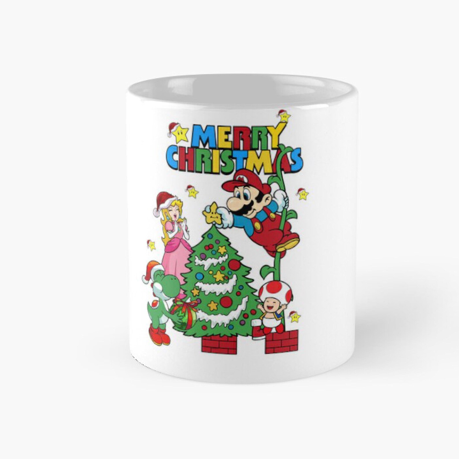 Mario Bross Merry Christmas - Super Mario Christmas- Digital- Tshirt - Etsy