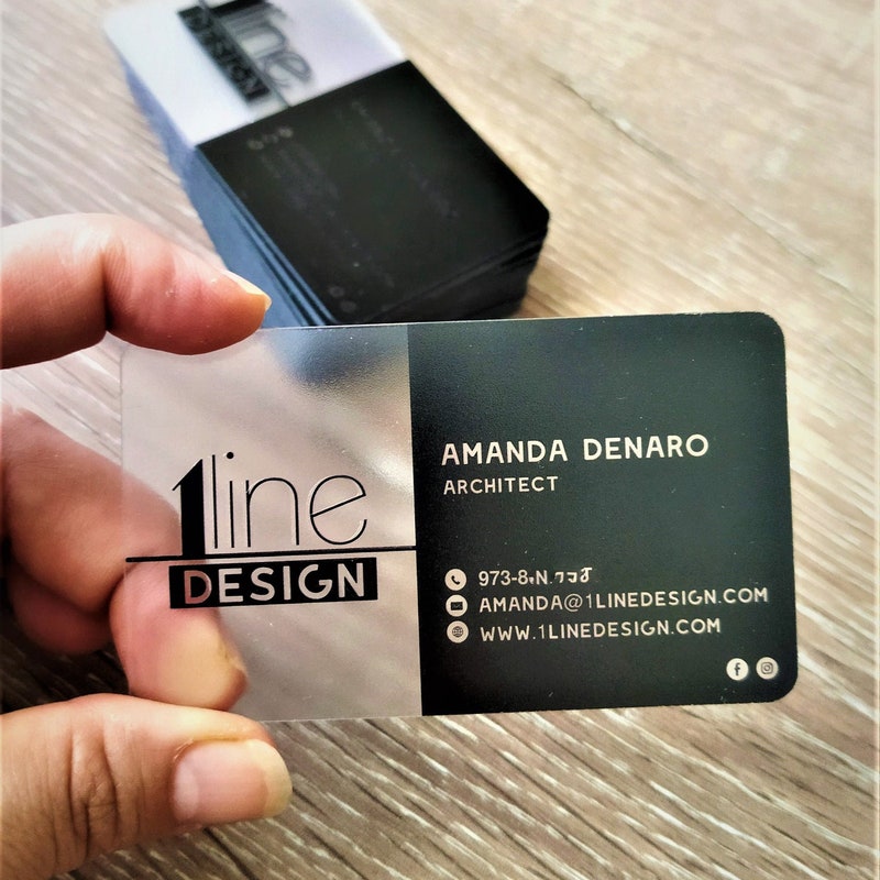 Clear Bakery Business Cards - Etsy