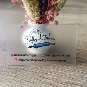 Pvc Card, Translucent Business Card, Transparent Salon Loyalty Card ...