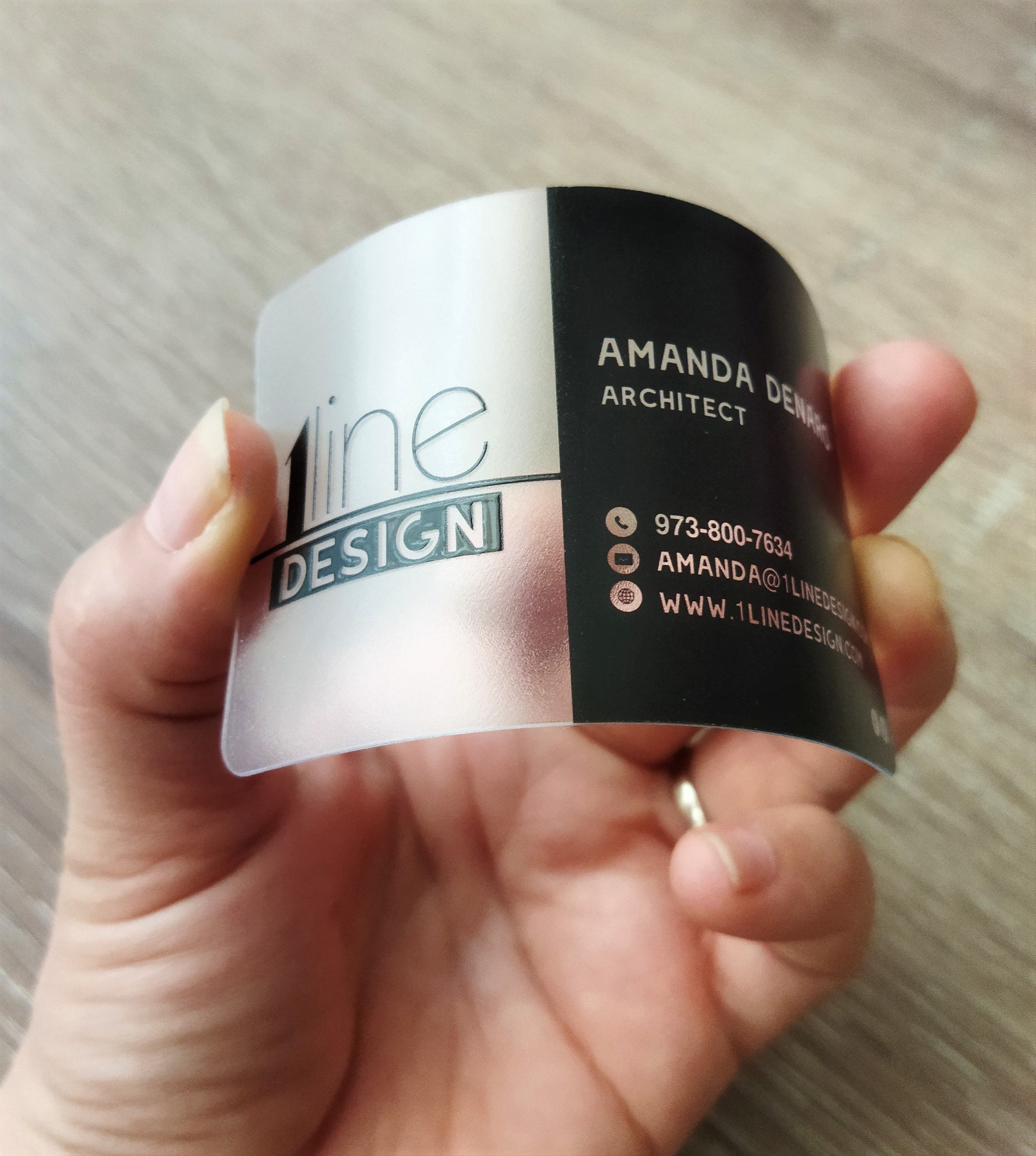 Transparent Business Card Clear QR Code Pvc Acrylic Frosty - Etsy Canada