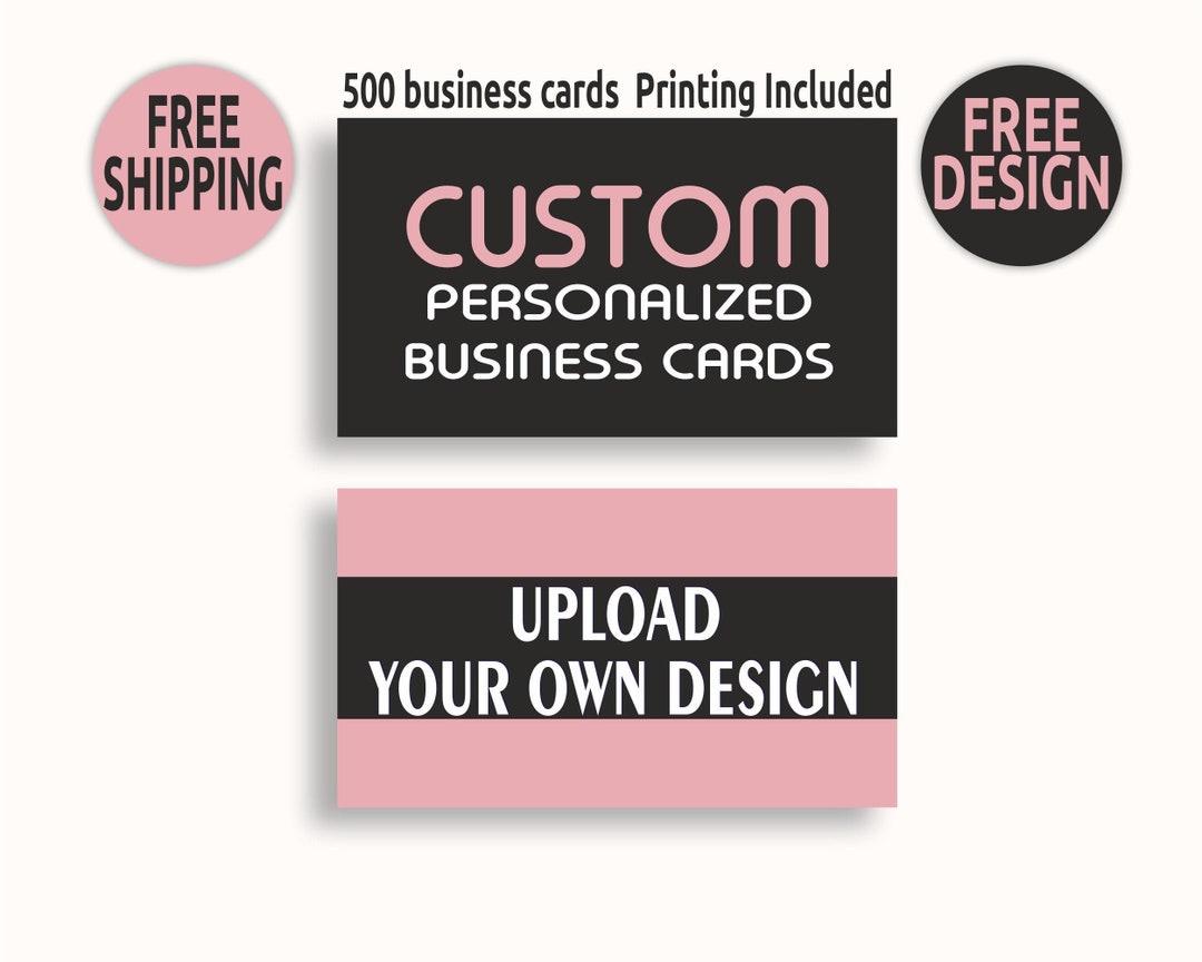 Custom Printed Business Cards 500 Personalized Printing Business Cards ...