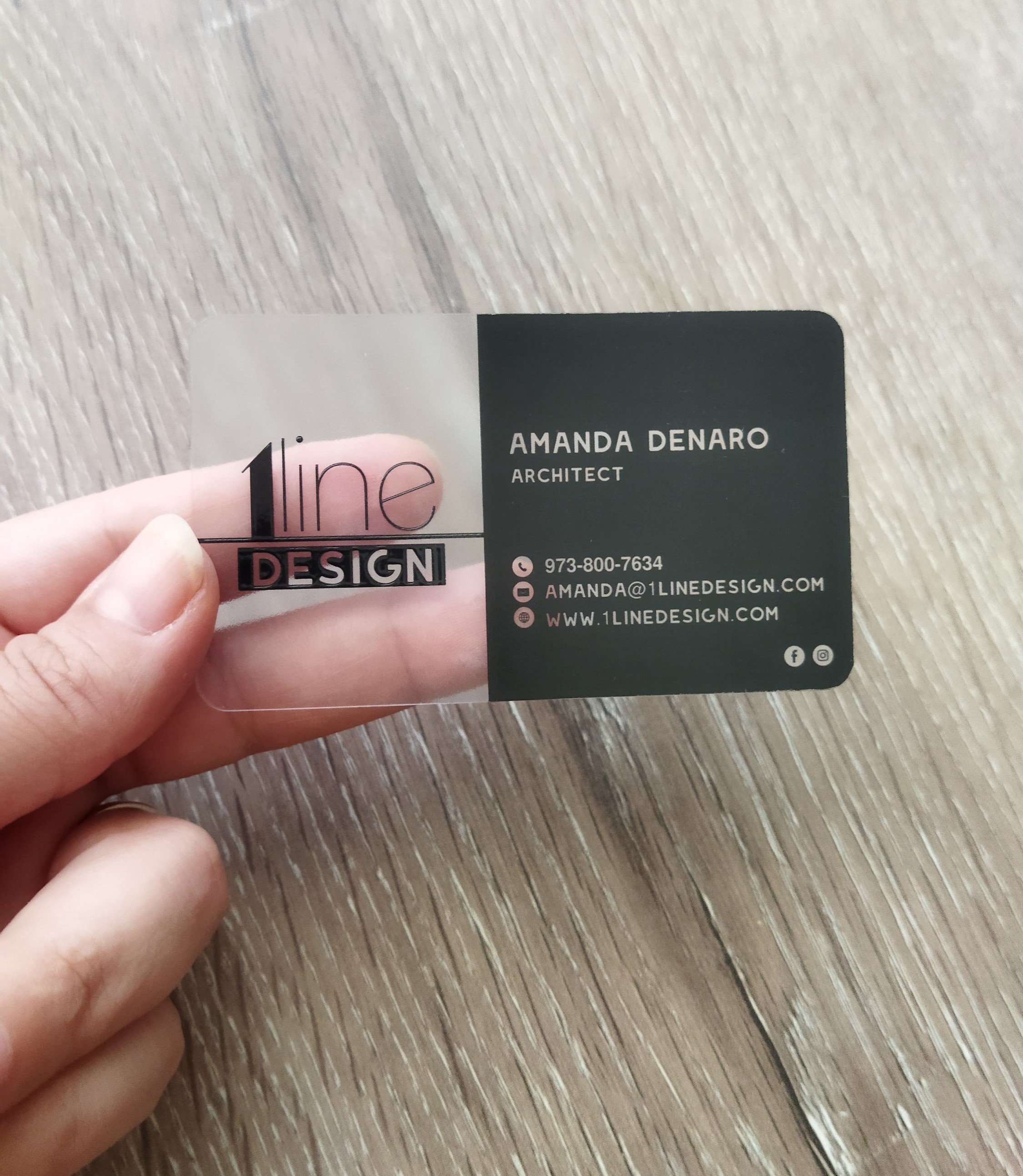 Transparent Business Card Clear QR Code Pvc Acrylic Frosty - Etsy Canada