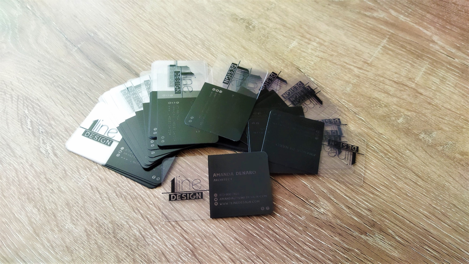 Transparent Business Card, Clear, QR Code, Pvc, Acrylic Frosty Plastic ...