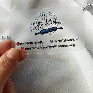 Pvc Card, Translucent Business Card, Transparent Salon Loyalty Card ...