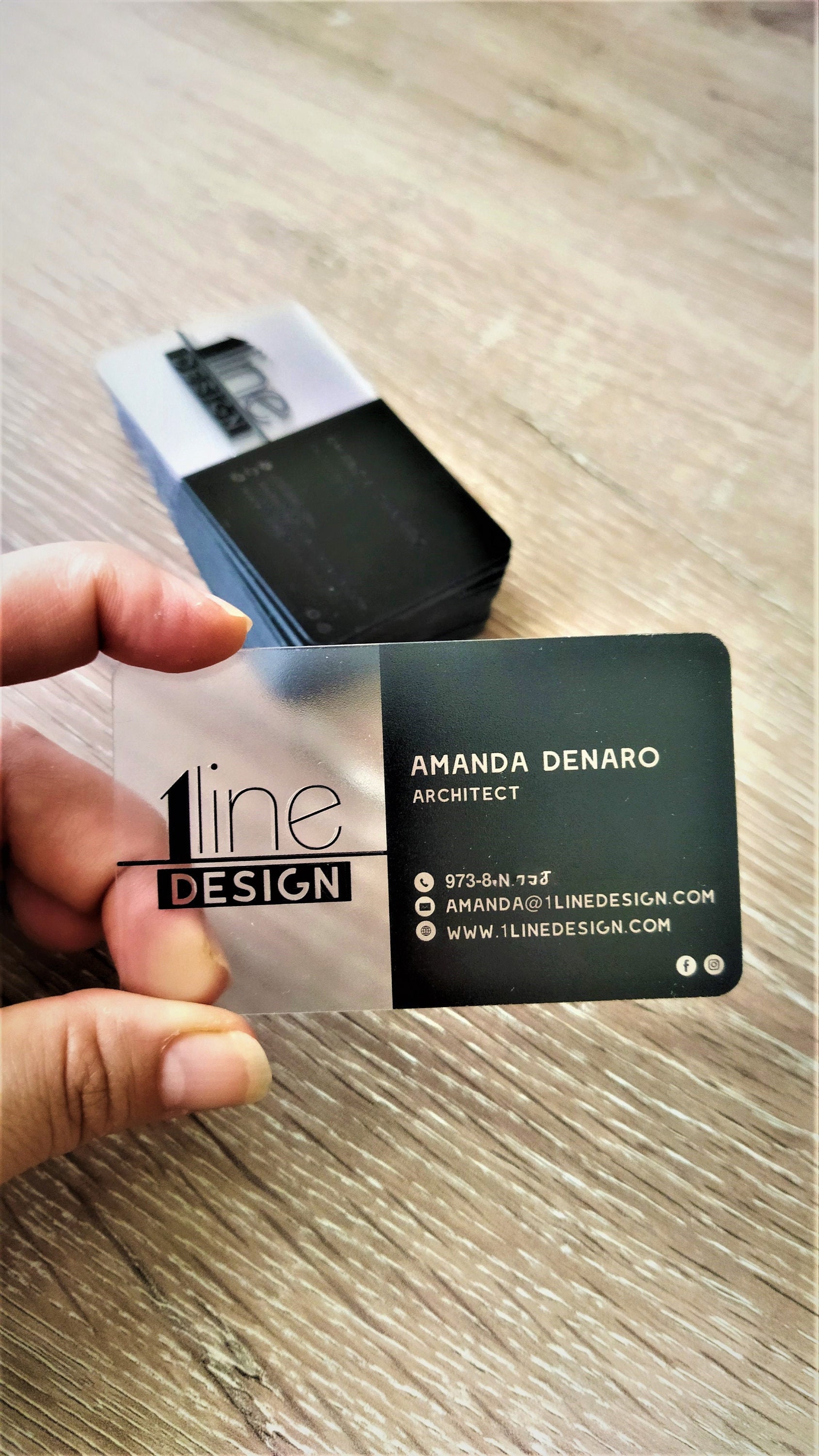 Transparent Business Card Template
