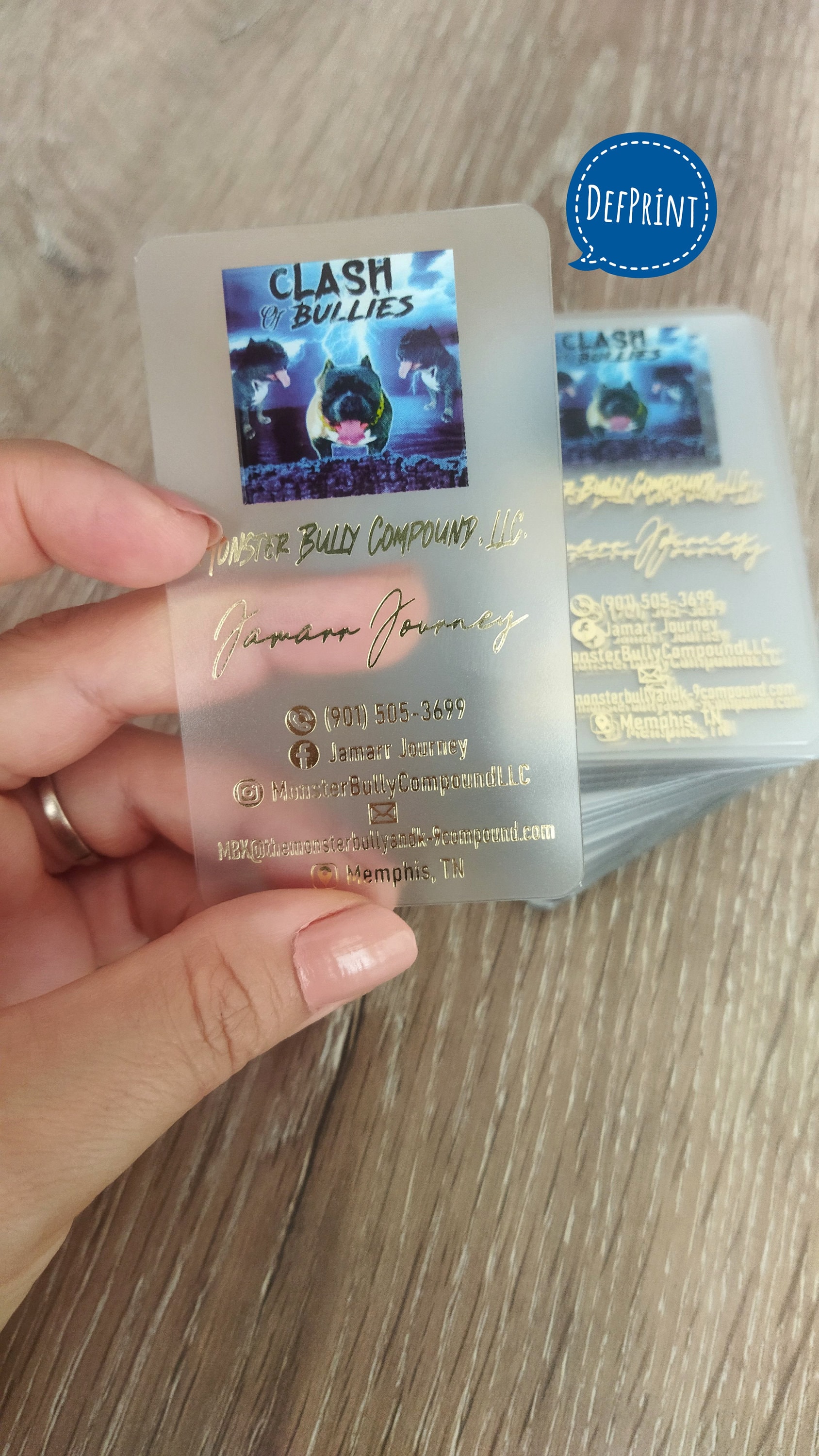 Transparent Plastic Business Cards Acrylic Pet Shop Dog - Etsy