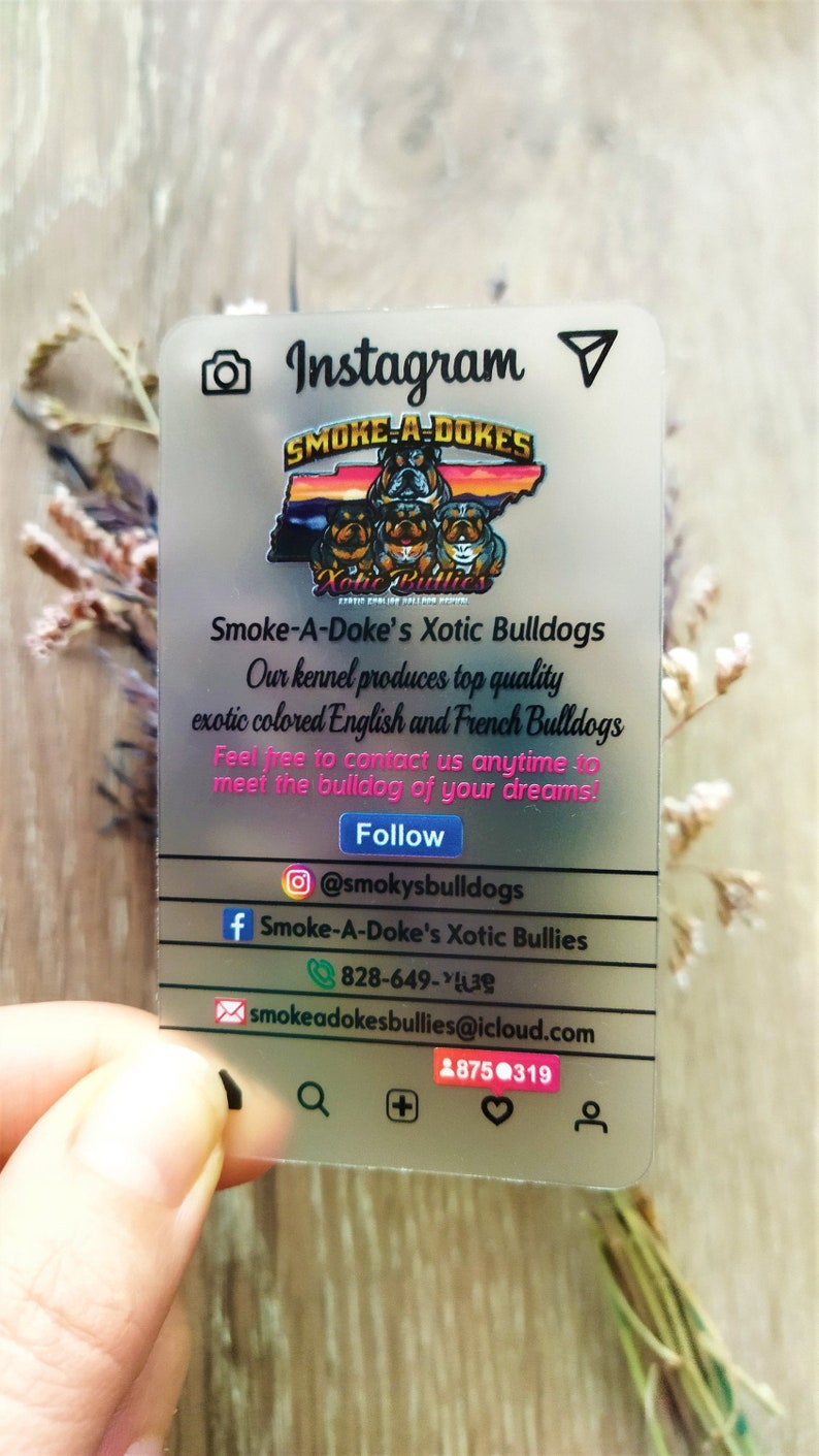 Transparent Business Card, Clear Boutique Card, Clothing Store ...