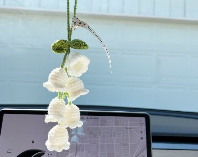 Pearl Lily of the Valley Car Rear View Mirror Accessories - Etsy