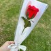Crochet Rose Bouquet, Single Rose, Hand Made, Personalized Gift for ...