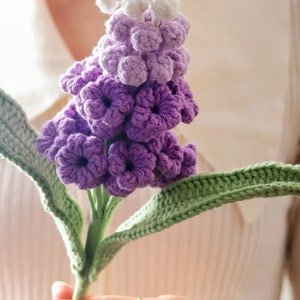 Crochet Hyacinth Bouquet,hand Made Flowers,personalized Gift for ...