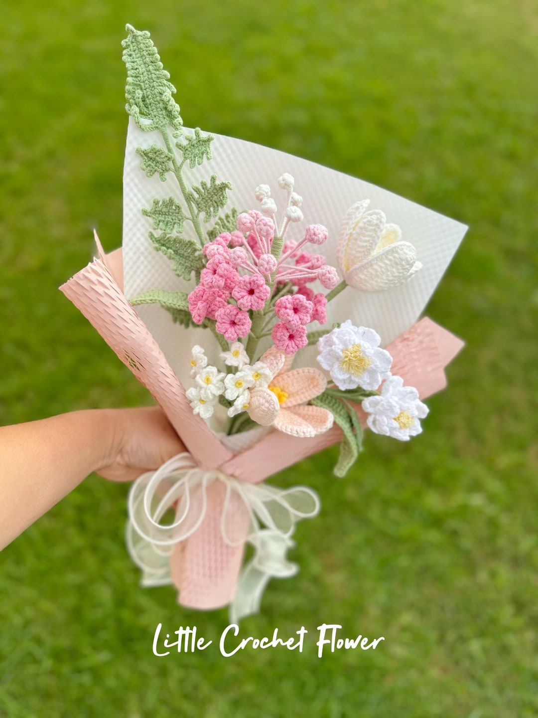 Crochet Hyacinth Bouquet,hand Made Flowers,personalized Gift for Mother ...