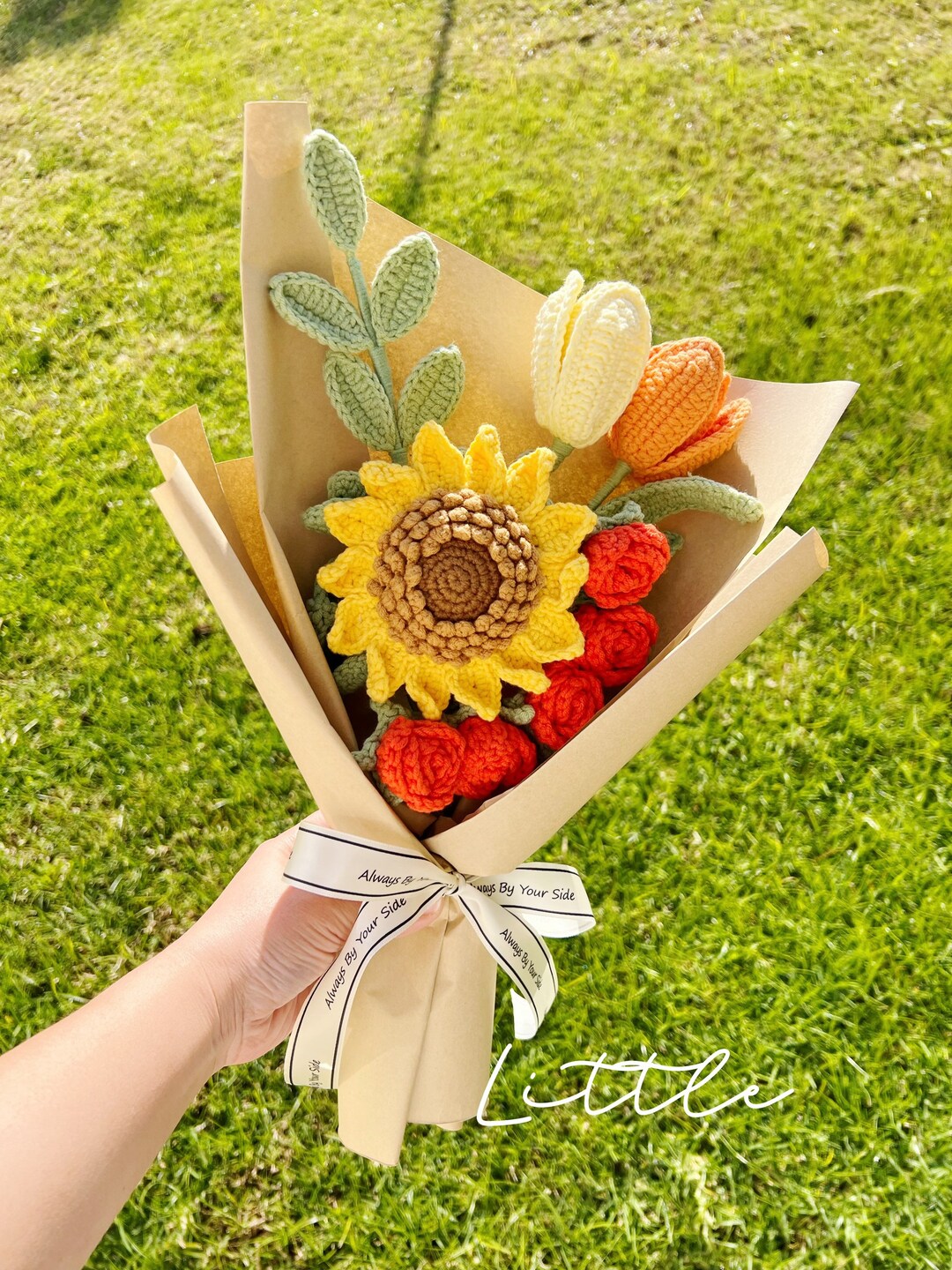 Crochet Flower Bouquet Hand Made Personalized Gift for - Etsy